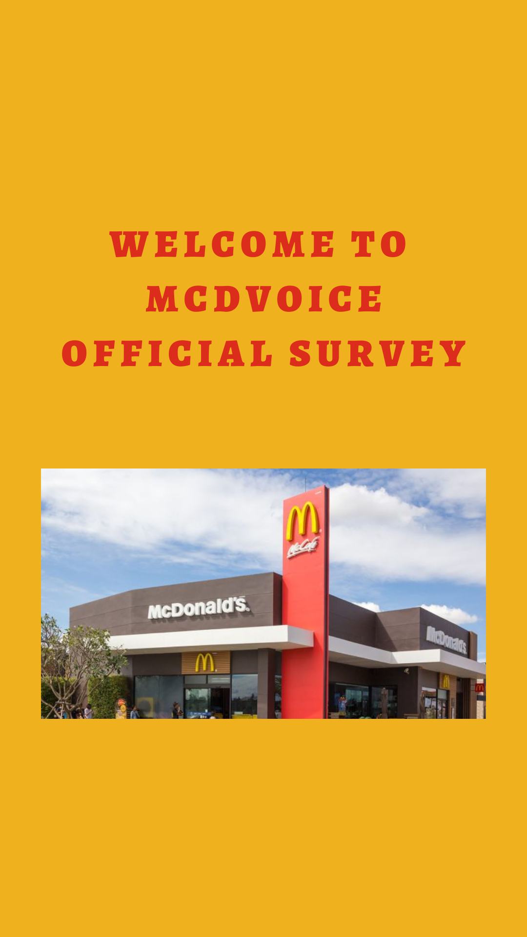 mcdvoice official customer survey site » McDVOICE